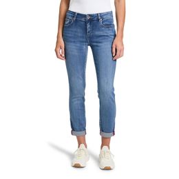 Slim-fit-Jeans Betty Barclay "Damen mit Waschung", Damen, Gr. 34, Normalgr&ouml;&szlig;en, blau, Obermaterial: 56% Baumwolle, 30% Viskose, 12% Polyester, 2% Elasthan, Basic, slim fit, Jeans Slim-fit-Jeans