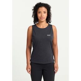 Tanktop Jack Wolfskin "WILDTRAIL TANK TOP W", Damen, Gr. M (38/40), phantom, Obermaterial: 100% Polyester, normal, Rundhals, Tops Tanktop