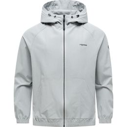 Anorak Ragwear "Roog A", Herren, Gr. L (52), grau, Obermaterial: 94% Polyester, 6% Elasthan; Innenfutter: 100% Polyester, l&auml;ssig geschnitten h&uuml;ftlang, hoch geschlossener Ausschnitt, &Auml;rmel ohne &Auml;rmelschlitz B&uuml;ndchen mit innenliegendem Gummizug, Jacken, Sportliche &Uuml;bergangsjacke mit Kapuze