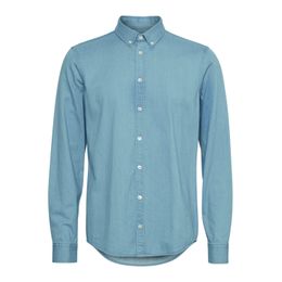 Jeanshemd Casual Friday "Jeanshemd CFAnton", Herren, Gr. XL, N-Gr, blau (denim light blau), Obermaterial: 100% Baumwolle CO., Hemden Jeanshemd