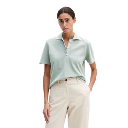 Marc O'Polo MARC O'POLO Damen Poloshirt "aus Garment-Dyed-Piqu&eacute;-Jersey"fresh sage, Gr. M, unifarben, Obermaterial: 100% Baumwolle, Shirts