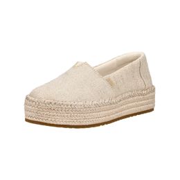 Toms Shoes Espadrille TOMS "TOMS Halbschuhe Textil", Damen, Gr. 38, gold, Textil, Schuhe Espadrille