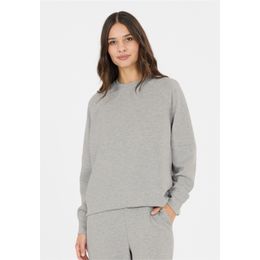 ENDURANCE ATHLECIA Sweatshirt ATHLECIA "Jacey", Damen, Gr. 36, grau (hellgrau, meliert), 51% Polyester, 44% Modal, 5% Elasthan, unifarben, normal, Rundhals, Sweatshirts Sweatshirt, aus extra weichem Material