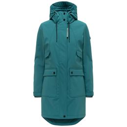 Navahoo Damen Kurzmantel "Morgennebel 14"ocean, Gr. XXL, Obermaterial: 100% Polyester; Innenfutter: 62% Polyester, 33% Baumwolle, 5% Elasthan;