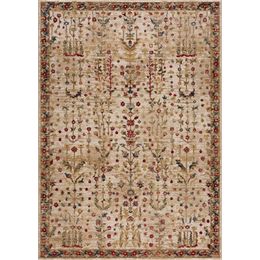 Teppich OTTO HOME "Clovis" Gr. 1, beige (sand), B:60cm H:11mm L:90cm, Kunstfaser, Teppiche, Teppich, Teppich im Orient-Design, mit Bord&uuml;re, Vintage