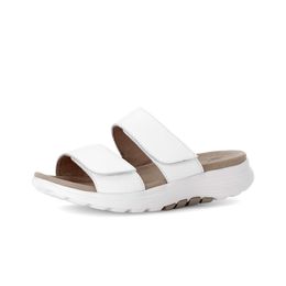 Pantolette Gabor "Pantolette", Damen, Gr. 43, wei&szlig;, Schuhe Pantolette