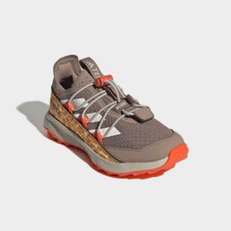 Wanderschuh adidas terrex "VOYAGER 21 HEAT.RDY TRAVEL", Kinder, Gr. 38, chalky braun, sanftes wei&szlig;, semi impact orange, Synthetik, Textil, Schuhe Wanderschuh, f&uuml;r Kinder und Jugendliche