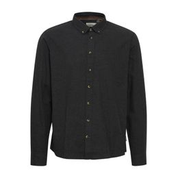 Langarmhemd Blend "Langarmhemd BHBurley", Herren, Gr. XL, N-Gr, schwarz, Obermaterial: 100% Baumwolle CO., Hemden