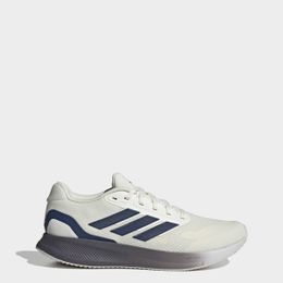 Laufschuh adidas Performance "RUNFALCON 5", Damen, Gr. 47, owei&szlig;, dkblau, dshgry, Synthetik, Textil, Schuhe Laufschuh