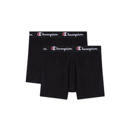 Boxershorts Champion "2 pk Boxer", Herren, Gr. L, 2 Stk., nbk, nbk, ns, Jersey, Obermaterial: 95% Baumwolle, 5% Elasthan, unifarben, figurbetont, Unterhosen, sportlicher Stil, f&uuml;r sportliche Aktivit&auml;ten, im Doppelpack