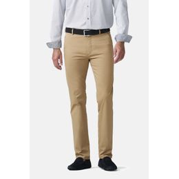 Chinos MEYER "Bonn 1-5075", Herren, Gr. 27, Normalgr&ouml;&szlig;en, kamel, 96% Baumwolle, 4% Elasthan, unifarben, regular fit lang, Hosen, Modern-GOTS-zertifiziert