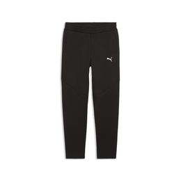 Sporthose Puma "Evostripe Hose Jungen", M&auml;dchen, Gr. 152, Normalgr&ouml;&szlig;en, schwarz, Obermaterial: 77% Baumwolle, 23% Polyester; Einsatz: 81% Baumwolle, 19% Polyester; Seitentasche &ndash; Oben: 100% Baumwolle, unifarben, regular fit, Hosen Sporthose