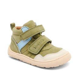 Lauflernschuh bisgaard "barefoot becky", Baby, Gr. 28, khaki, Leder, Schuhe Lauflernschuh, Sneaker, Klettschuh mit Klettverschluss, Gr&ouml;&szlig;enschablone zum Download
