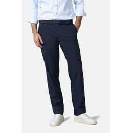 Chinos MEYER "M5 Chino 1-6010", Herren, Gr. 36, L&auml;nge 36, dunkelblau, 67% Baumwolle, 30% Polyamid, 3% Elasthan, unifarben, regular fit lang, Hosen, mit buntgewebtem Innenfutter