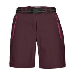 Bermudas Killtec "KOS 19 WMN BRMDS", Damen, Gr. 46, Normalgr&ouml;&szlig;en, lila, Obermaterial: 100% Polyester, Hosen Bermudas, wasserabweisend, schnelltrocknend, Stretch-Material, inkl. G&uuml;rtel
