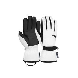 Skihandschuhe Reusch "Helena R-TEX XT", Damen, Gr. 7.5, schwarz-wei&szlig; (wei&szlig;, schwarz), 87% Polyester, 11% Polyurethan, 2% Elasthan, mehrfarbig, Handschuhe, in extrawarmer, wasserdichter und atmungsaktiver Ausf&uuml;hrung