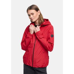 Outdoorjacke Marikoo "Yoshikoo", Damen, Gr. L, rot (deep rot), Obermaterial: 100% Polyester. Futter: 100% Polyester. Wattierung: 100% Polyester. &Auml;rmelfutter: 100% Polyester, Jacken Outdoorjacke, Sportliche Funktionsjacke mit Kapuze und hochschlie&szlig;endem Kragen