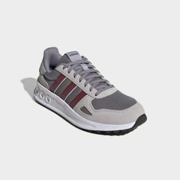 Sneaker adidas Sportswear "RUN 84", Herren, Gr. 48, grau three, shadow rot, grau two, Leder, Synthetik, Textil, Schuhe Sneaker, inspiriert vom Design des adidas LA Trainer