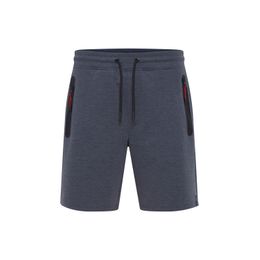 !Solid Shorts SOLID "Shorts SDVinnie", Herren, Gr. XXL, N-Gr, blau (insignia blau melange), Obermaterial: 78% Polyester PES. 18% Viskose CV. 4% Elasthan EL., Hosen Shorts
