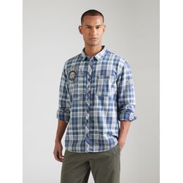 CAMP DAVID Hemd Herren Gr&ouml;&szlig;e XXXL indigo / wei&szlig;