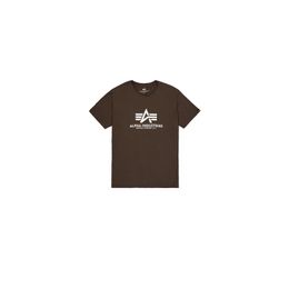 T-Shirt Alpha Industries "Basic T-Shirt BL", Herren, Gr. 4 XL, schwarz (schwarz olive), Obermaterial: 100% Baumwolle, Shirts T-Shirt