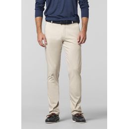 Chinos MEYER "NEW YORK Art.1-8130", Herren, Gr. 48, Normalgr&ouml;&szlig;en, teak, 90% Baumwolle, 7% Kapok, 3% Elasthan, unifarben, regular fit lang, Hosen, mit buntgewebtem Innenfutter