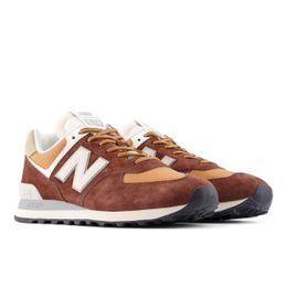 Sneaker New Balance "574", Damen, Gr. 37, rich oak, bak, Synthetik, Textil, Schuhe Sneaker
