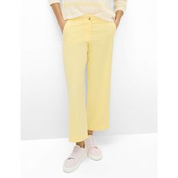5-Pocket-Hose Brax "Style MAINE S", Damen, Gr. 36, Normalgr&ouml;&szlig;en, gelb, Web, 78% Baumwolle, 19% Lyocell, 3% Elasthan, Hosen 5-Pocket-Hose
