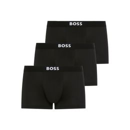 BOSS Herren Trunk "3P Micro ONE", Gr. XLschwarz 001, Jersey, Obermaterial: 88% Polyester, 12% Elasthan, unifarben, Unterhosen, elastischer Bund