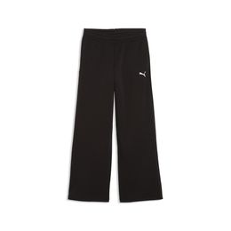 Sporthose Puma "Essentials Hose mit weitem Bein M&auml;dchen", M&auml;dchen, Gr. 164, Normalgr&ouml;&szlig;en, schwarz, Obermaterial: 32% Polyester, 68% Baumwolle; Tasche &ndash; Oben: 100% Baumwolle, unifarben, regular fit, Hosen Sporthose