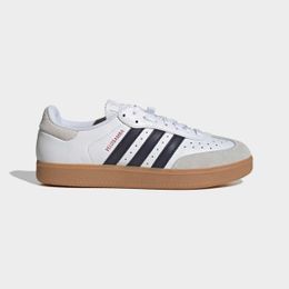 Fahrradschuh adidas Performance "VELOSAMBA LEATHER" Gr. 38, ftwwht, dkblau, purrub, Schuhe, Damen, 38, Leder, Fahrradschuh