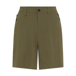 Shorts BOSS Green "Porsche Spirit 70 Capsule Collection", Herren, Gr. 50, N-Gr, open gr&uuml;n347, Web, Obermaterial: 87% Polyamid, 13% Elasthan, unifarben, relaxed fit kurz, Hosen Shorts, Premium Herrenmode Limited, Stretchmaterial, wasserabweisendes Finish
