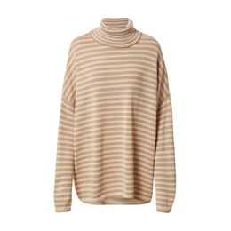 A LOT LESS Pullover 'Fleur' Damen Gr&ouml;&szlig;e XL camel / offwhite
