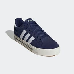 Sneaker adidas Sportswear "DAILY 4.0", Damen, Gr. 42,5, blau (dunkelblau, cloud wei&szlig;, sanftes wei&szlig;), Leder, Synthetik, Schuhe Sneaker