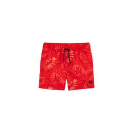 WE Fashion Badehose Jungen Gr&ouml;&szlig;e 122/128 rot / hellrot