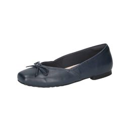 Ballerina Caprice "Caprice Ballerinas Nappaleder", Damen, Gr. 38, ocean, Nappaleder, Schuhe Ballerina