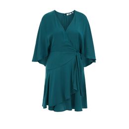WE Fashion Kleid Damen Gr&ouml;&szlig;e 44 petrol Winterkleid
