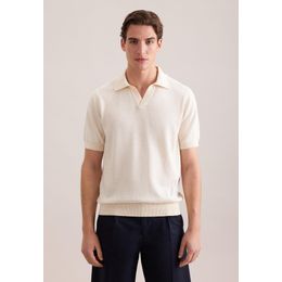 Seidensticker Herren Poloshirt "Schwarze Rose"wei&szlig;, Gr. L, unifarben, 60% Baumwolle, 40% Leinen, Shirts, Polo Uni