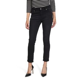 Slim-fit-Jeans Betty Barclay "Damen mit Waschung", Damen, Gr. 36, Normalgr&ouml;&szlig;en, schwarz (schwarz denim), Obermaterial: 56% Baumwolle, 30% Viskose, 12% Polyester, 2% Elasthan, Basic, slim fit, Jeans Slim-fit-Jeans