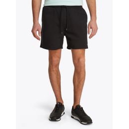 Sweatshorts Tommy Jeans "TJM FLAG BEACH", Herren, Gr. XL, N-Gr, schwarz, Sweatware, Obermaterial: 80% Baumwolle, 20% Polyester, Hosen Sweatshorts