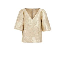 WE Fashion Bluse Damen Gr&ouml;&szlig;e S beige / gold