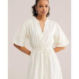 WE Fashion Kleid Damen Gr&ouml;&szlig;e 40 ecru Sommerkleid