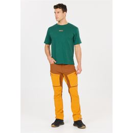 Cargohose WHISTLER "Kodiak", Herren, Gr. M, US-Gr&ouml;&szlig;en, gelb, braun, 94% Polyamid, 6% Elasthan, mehrfarbig, lang, Hosen Cargohose, mit verstellbarem Bund