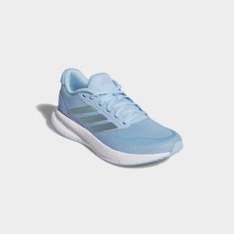 Laufschuh adidas Performance "RUNFALCON 5", Damen, Gr. 37, clear sky, magic grau metallic, core schwarz, Synthetik, Textil, Schuhe Laufschuh