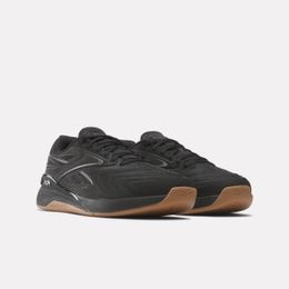 Trainingsschuh Reebok "NANO X5 EDGE", Herren, Gr. 44, schwarz, grau 5, Synthetik, Textil, Schuhe