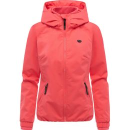 Ragwear Damen Outdoorjacke "Dizzie Tech"coral, Gr. 6XL, Obermaterial: 100% Polyester; Innenfutter: 100% Polyester, Jacken, Wasserdichte Damen