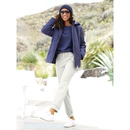 Steppjacke Heine, Damen, Gr. 42, blau (marine), 100% Polyester, Wattierung:100% Polyester, unifarben, Jacken Steppjacke