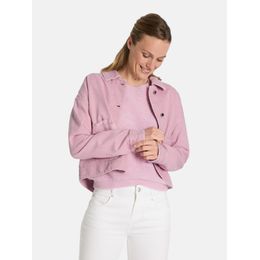 LIEBLINGSST&Uuml;CK Jeansjacke LIEBLINGSST&Uuml;CK "ChelseyL", Damen, Gr. 36, 326, fresh rose, Obermaterial: 67% Baumwolle, 33% Lyocell, weit, Rundhals, Jacken Jeansjacke, Obermaterial: 67% Baumwolle, 33% Lyocell