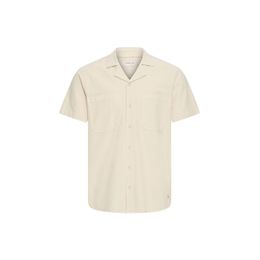 !Solid Kurzarmhemd SOLID "Kurzarmhemd SDNeel", Herren, Gr. XL, N-Gr, beige (oatmeal), Obermaterial: 100% Baumwolle CO., Hemden