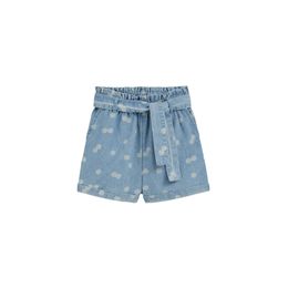 WE Fashion Shorts M&auml;dchen Gr&ouml;&szlig;e 122/128 hellblau / gelb / wei&szlig;
